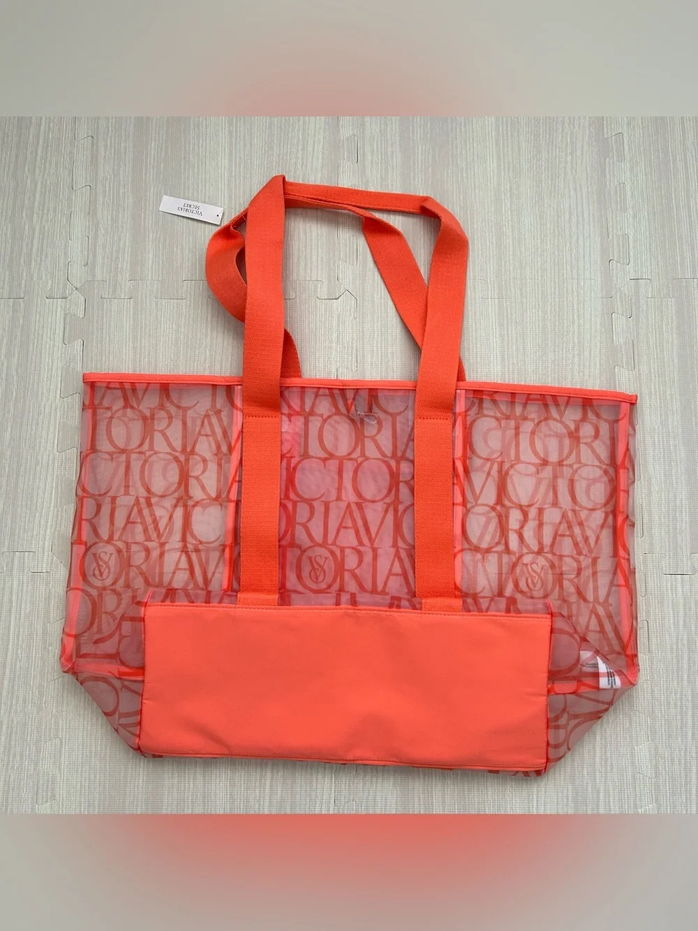 Victoria's Secret | Bags | Victorias Secret Mesh Carryall Beach Tote ...